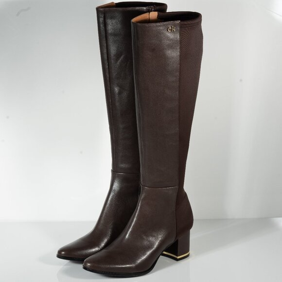 Calvin Klein | Shoes | Calvin Klein Womens Freeda Knee High Boots Color ...